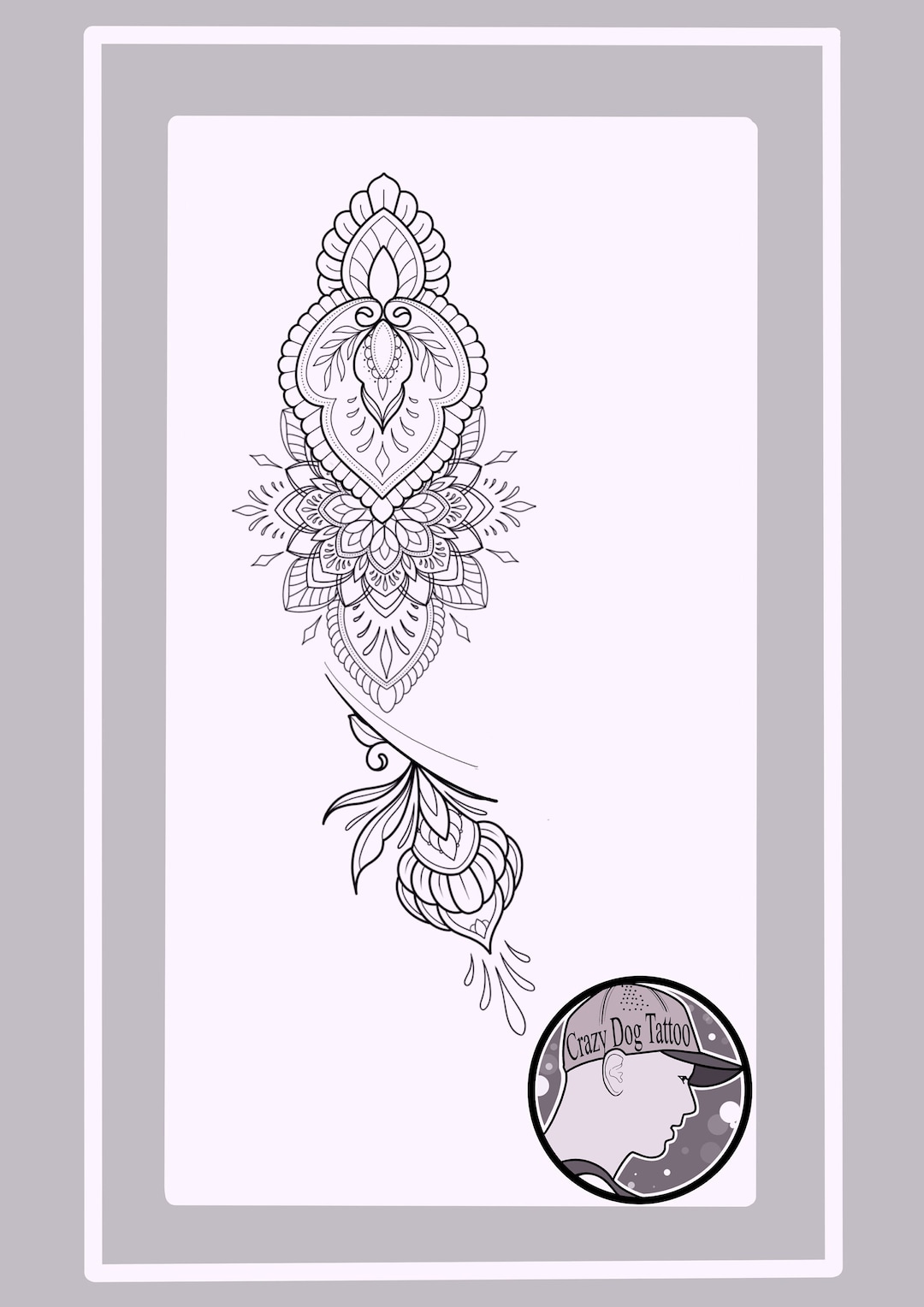 Mandala Tattoo Template. Sketch Lines. Upper Arm - Etsy