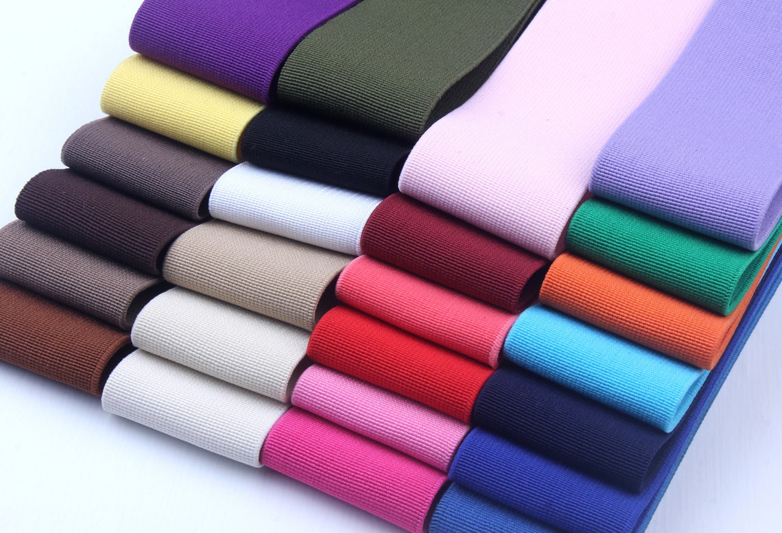1 Inch Wide Color Elastic Band-high Elasticity Soft Elastic Band-diy ...