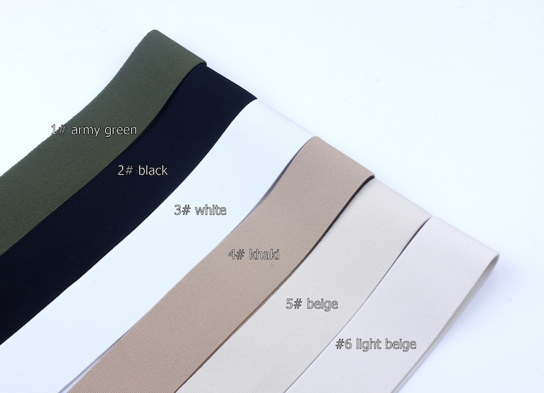 2 Inch Wide Color Elastic Band-1yards-high Elasticity Soft Elastic Band-diy Sewing Elastic Band ...