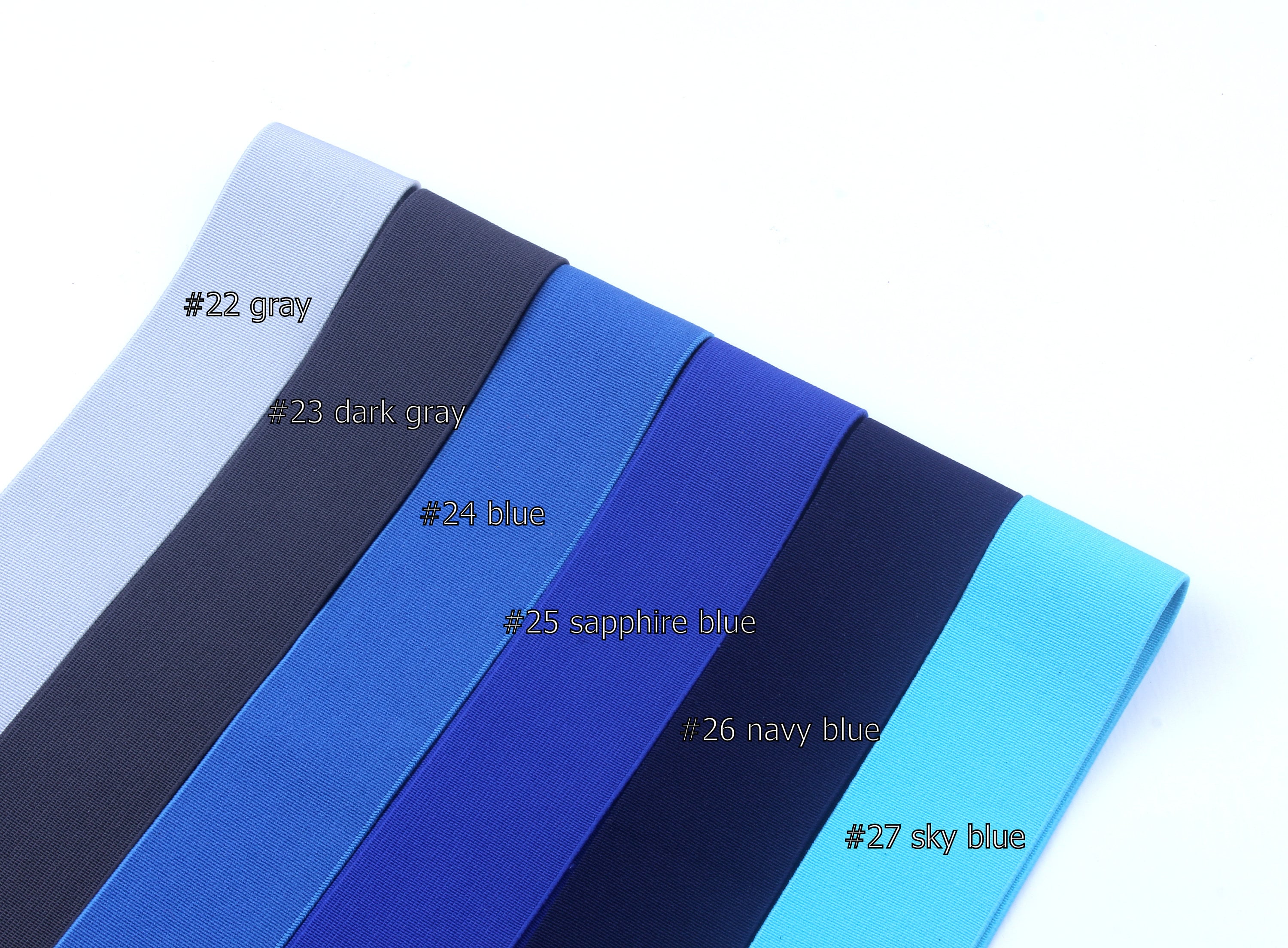 2 Inch Wide Color Elastic Band-1yards-high Elasticity Soft Elastic Band ...