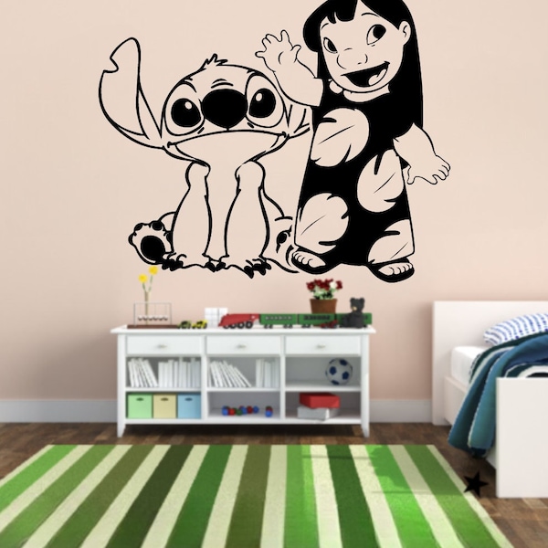 Lilo Stitch Wall Mural - Etsy UK