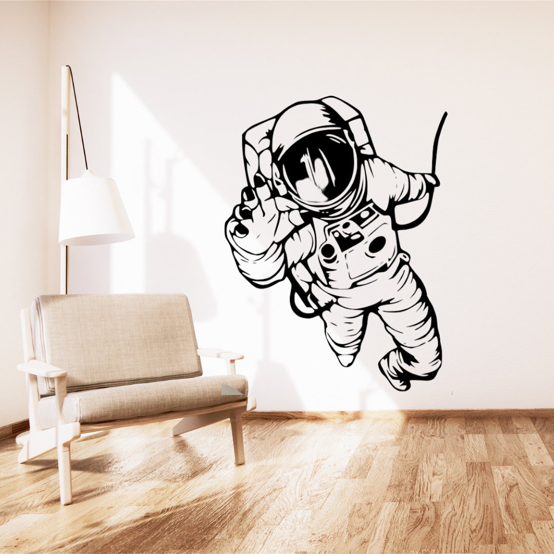 Astronaut Wall Art Decal Sticker Home Decor Vinyl Transfer - Etsy