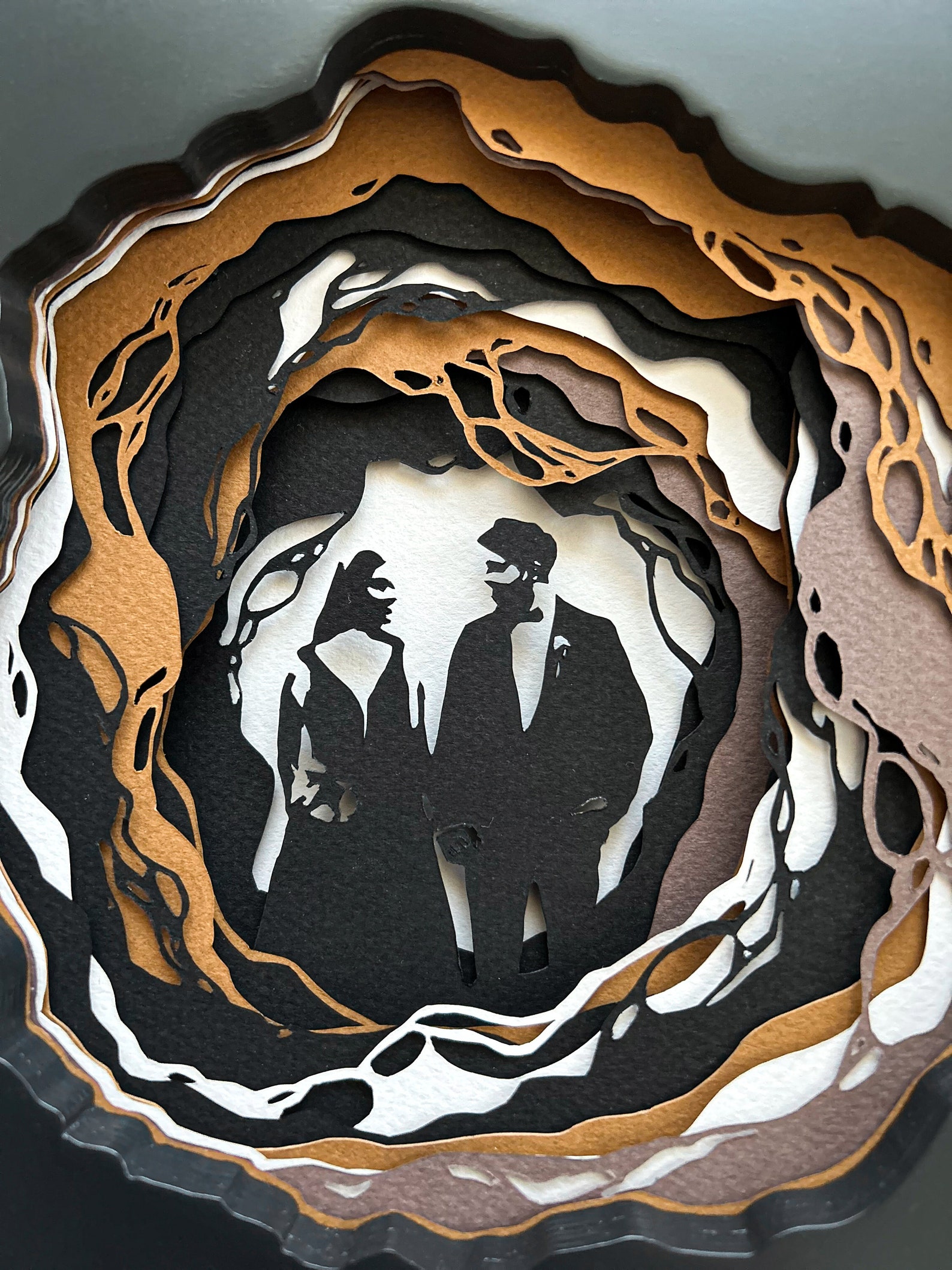 Personalized Papercut Portrait Layered Paper Art Custom - Etsy