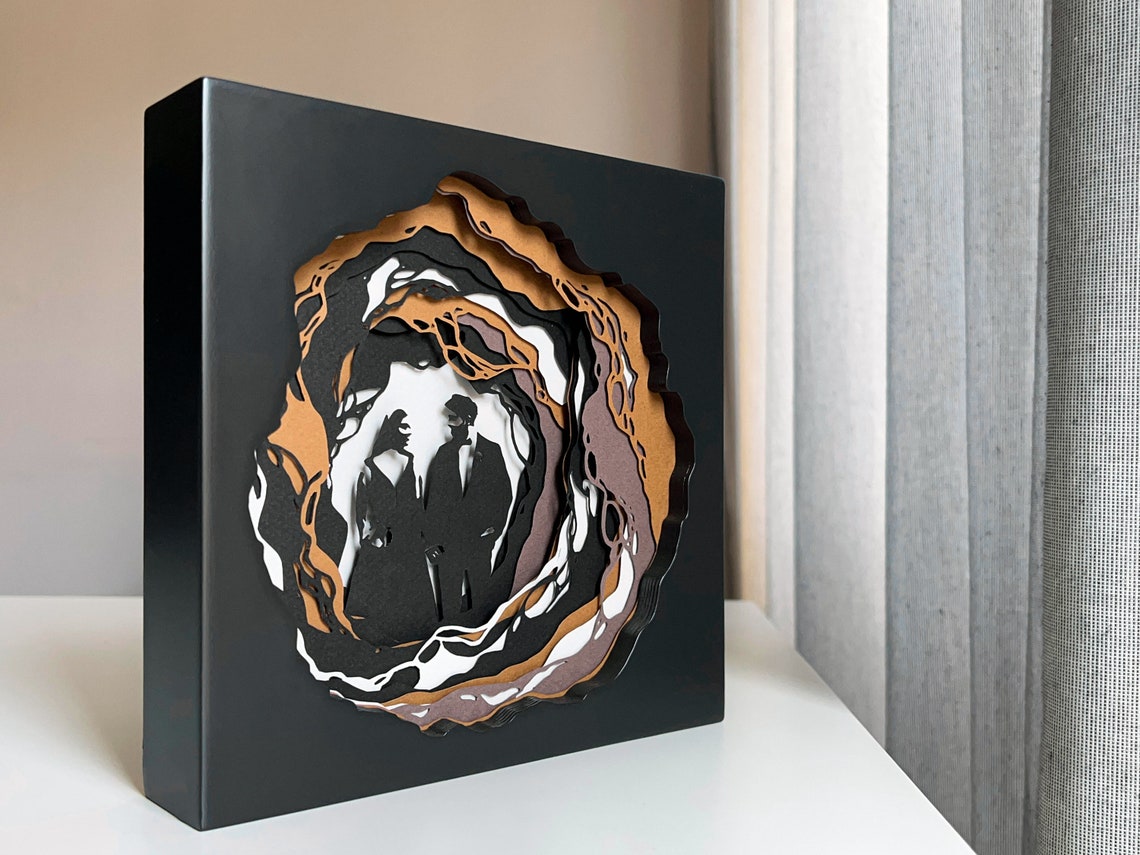 Personalized Papercut Portrait Layered Paper Art Custom - Etsy