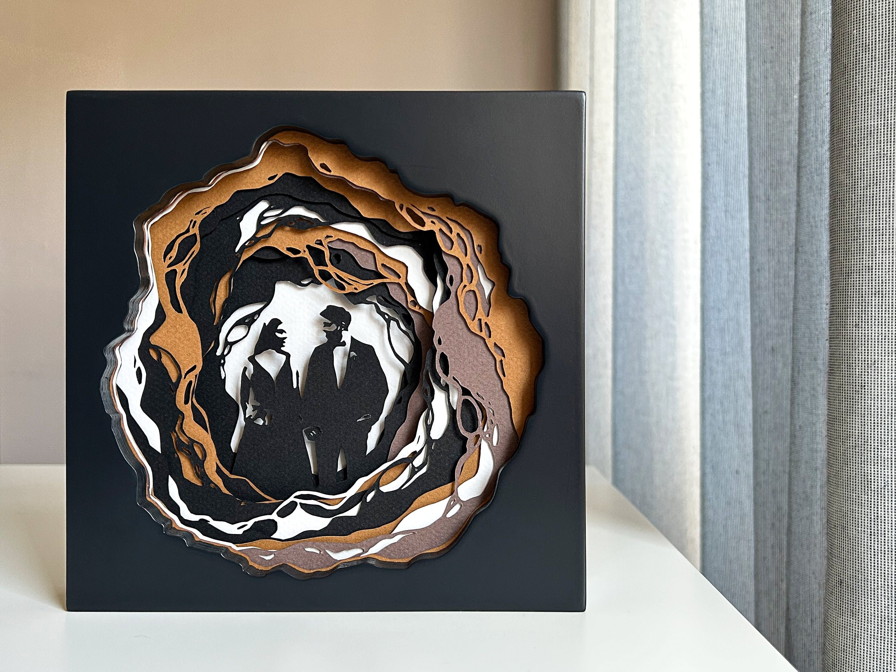 Personalized Papercut Portrait Layered Paper Art Custom - Etsy