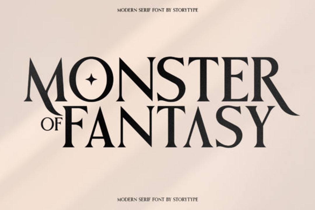 Monster of Fantasy Font, Thin Font, Handwritten Font, Retro Font ...
