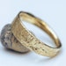 14k Solid Gold Fingerprint Ring. Wedding Ring Set His and Her - Etsy