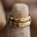 14k Solid Gold Fingerprint Ring. Wedding Ring Set His and Her - Etsy