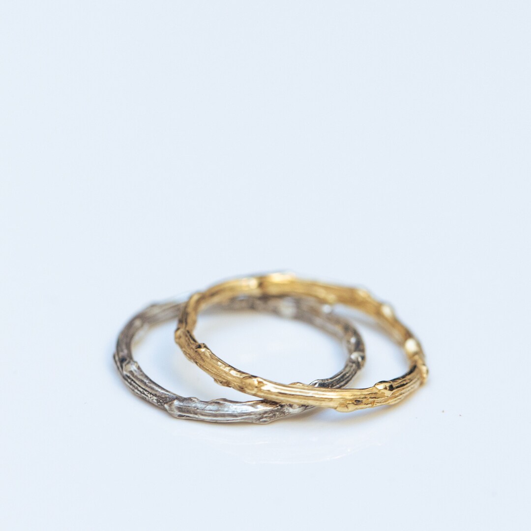 Silver Branch Wedding Ring, Nature Inspired Wedding Band for Women ...