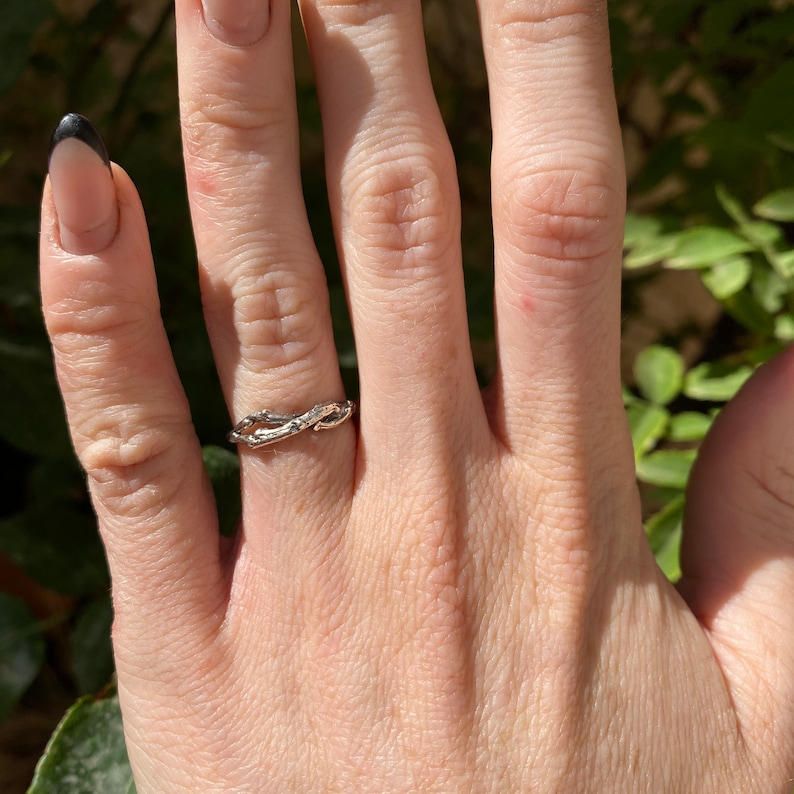 Gold Plated Organic Wedding Ring - Etsy UK