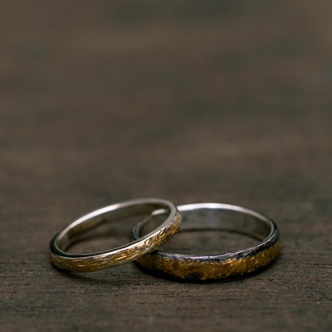 Keum Boo Ring. Mixed Metal Ring - Etsy