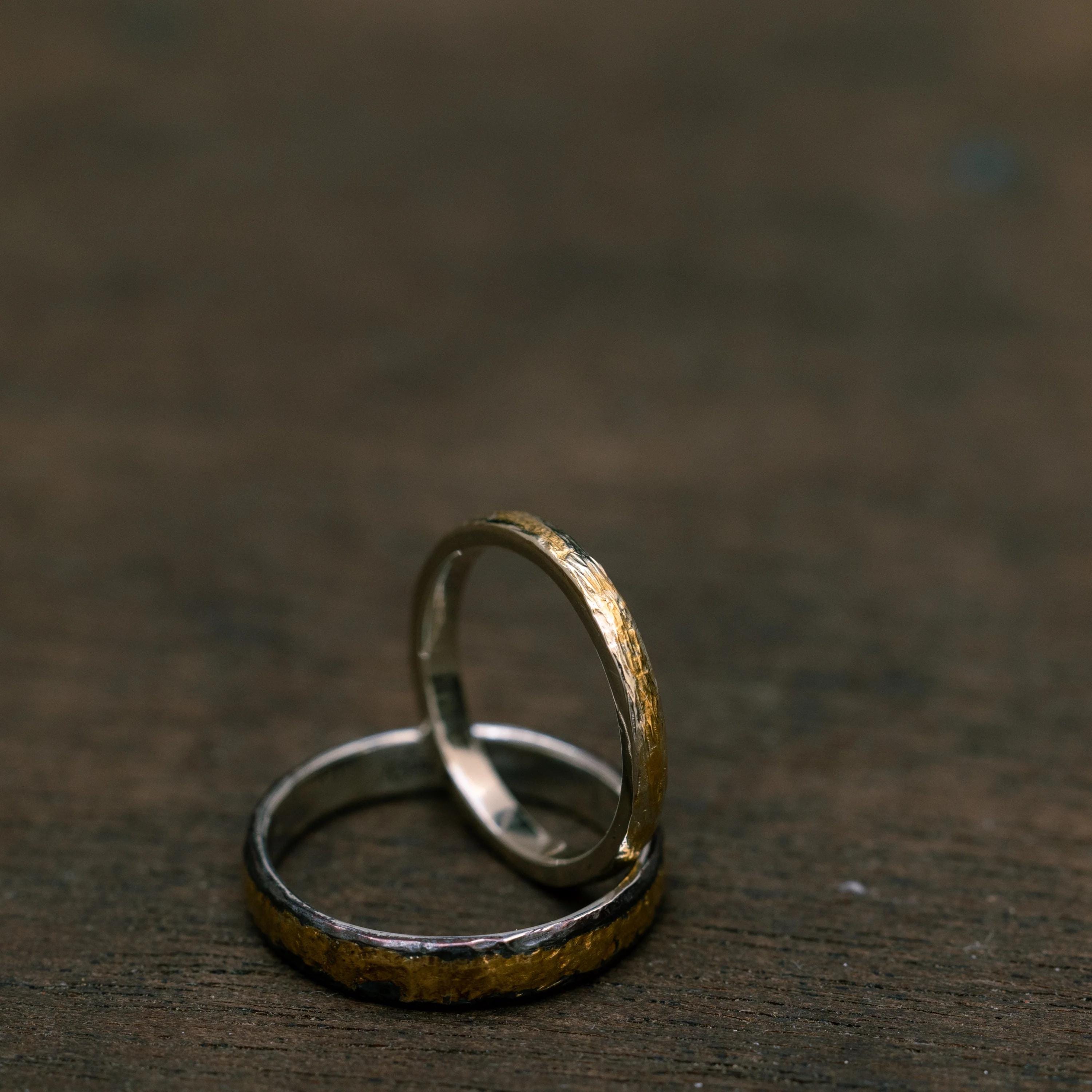 Keum Boo Ring. Mixed Metal Ring - Etsy