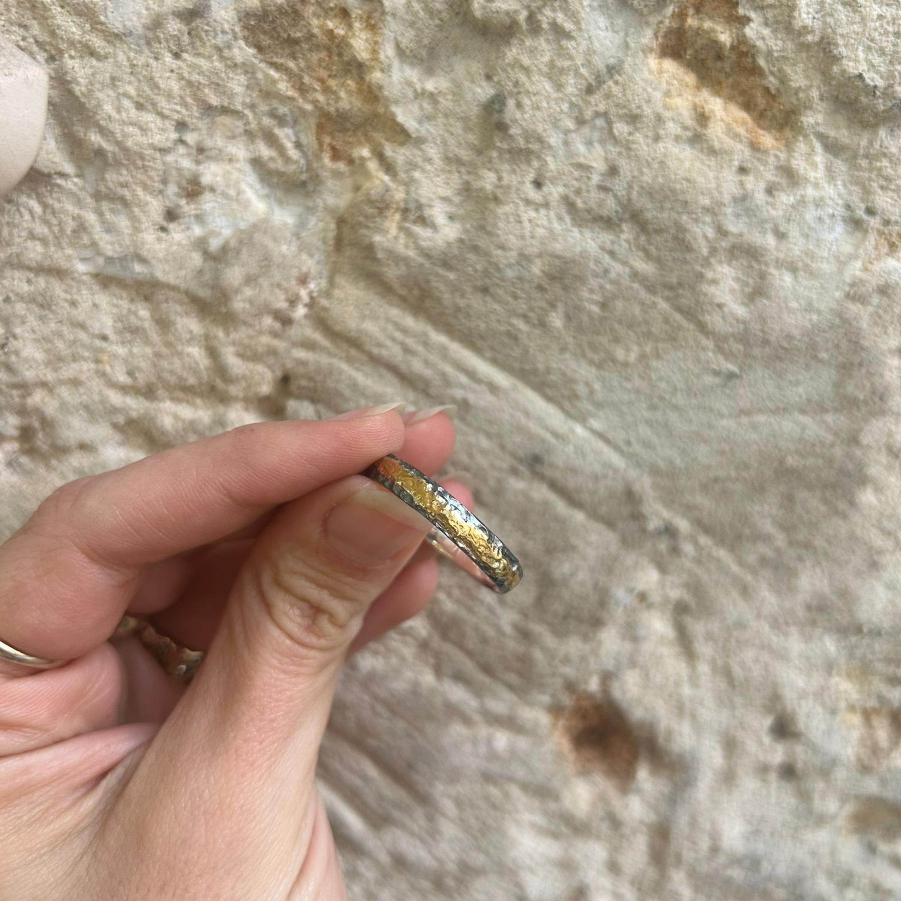 Keum Boo Ring. Mixed Metal Ring - Etsy
