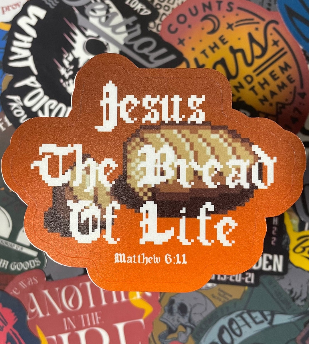 Bread Sticker, Vinyl Sticker, Christian Sticker, Jesus Decal, God ...