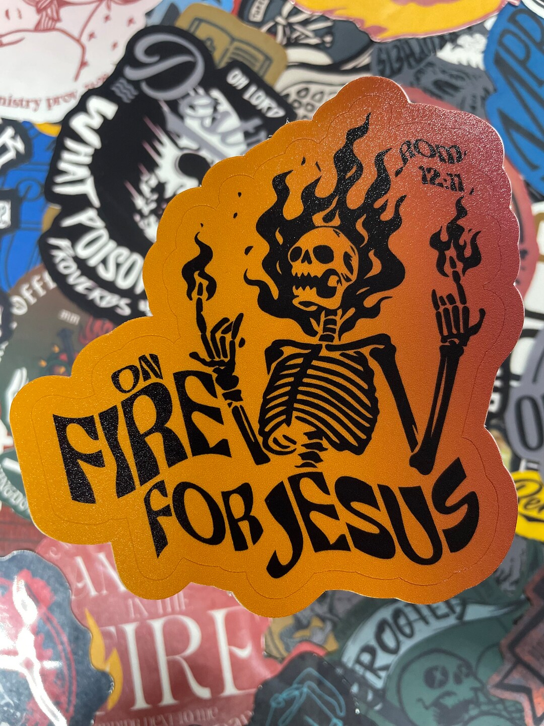 Fired up Sticker, Vinyl Sticker, Christian Sticker, Jesus Decal, God ...