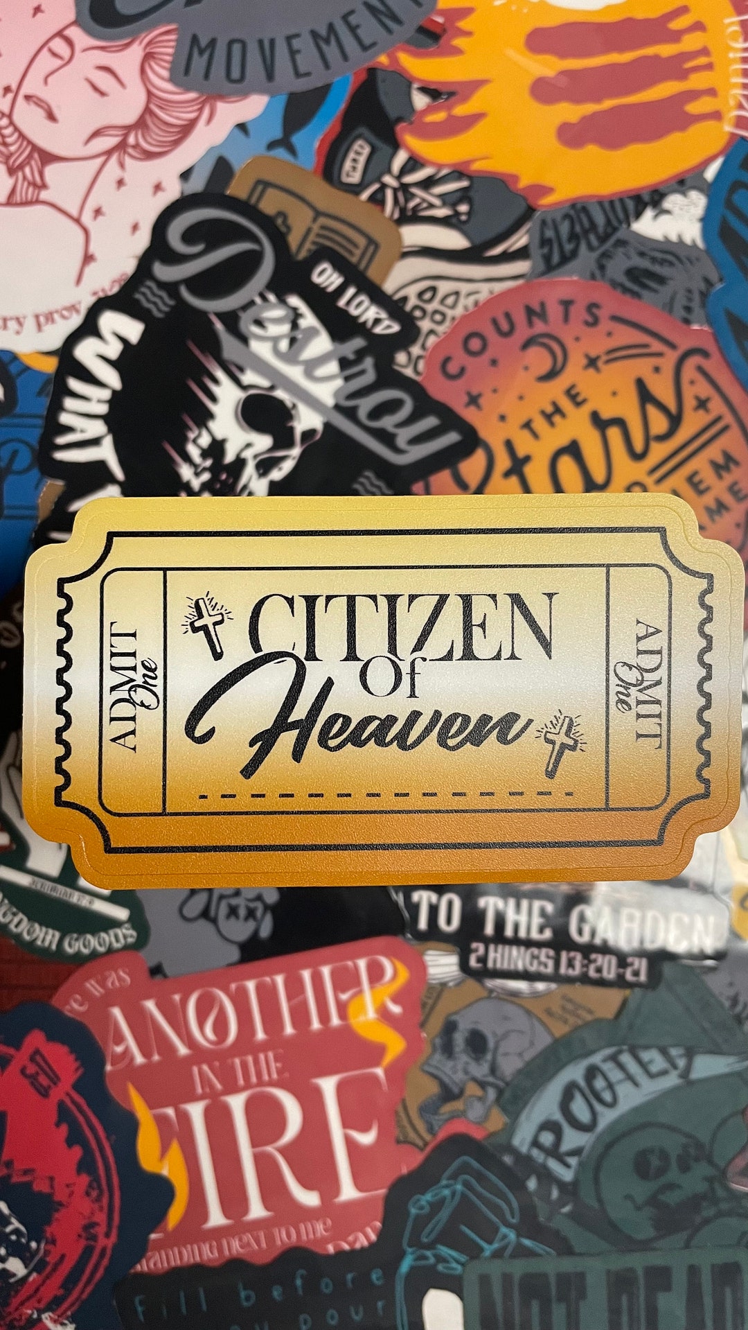 Citizen Sticker, Vinyl Sticker, Christian Sticker, Jesus Decal, God ...