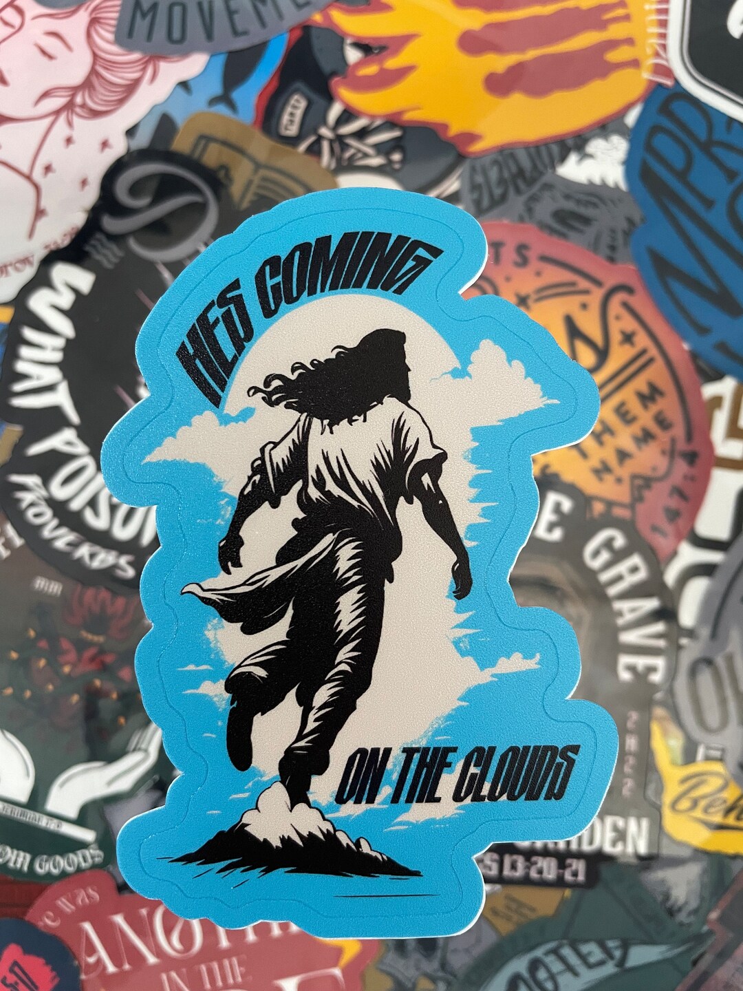 Clouds Sticker, Vinyl Sticker, Christian Sticker, Jesus Decal, God ...