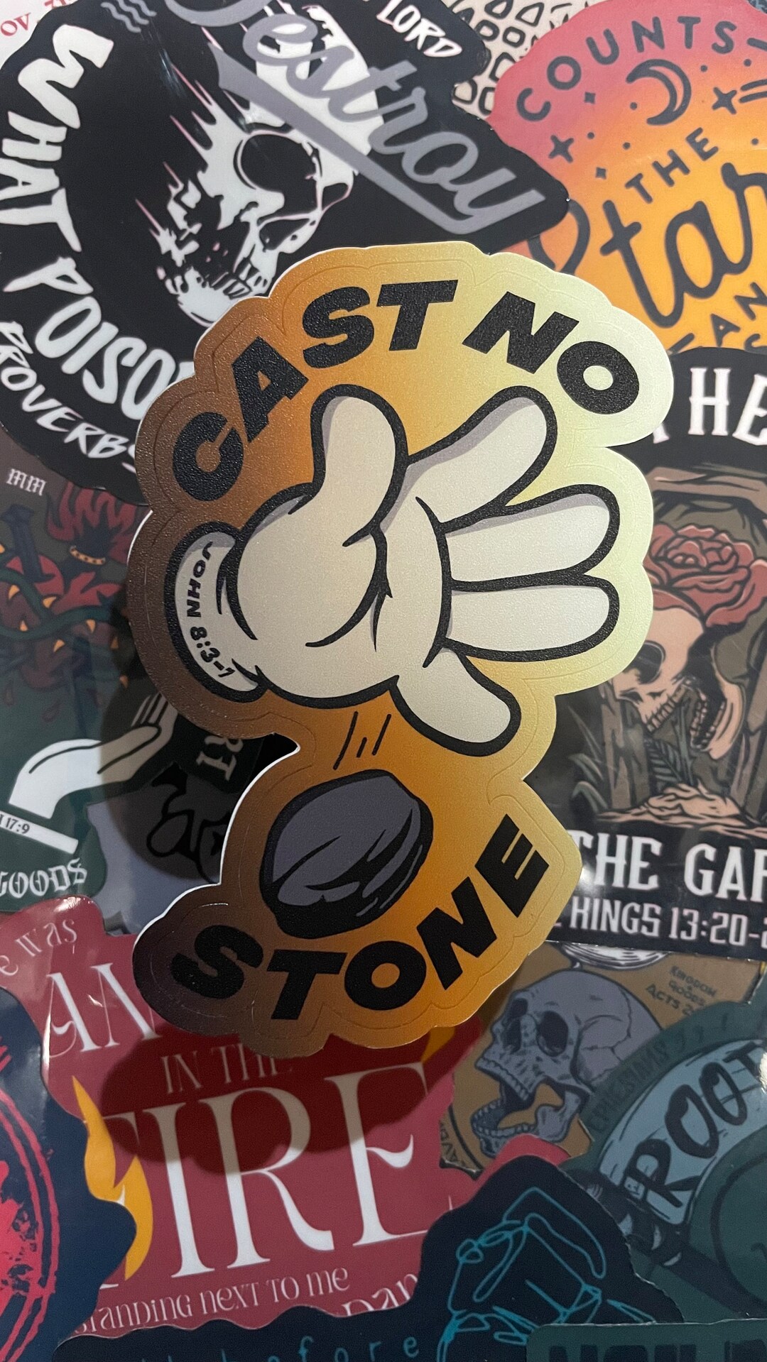 Stones Sticker, Vinyl Sticker, Christian Sticker, Jesus Decal, God ...