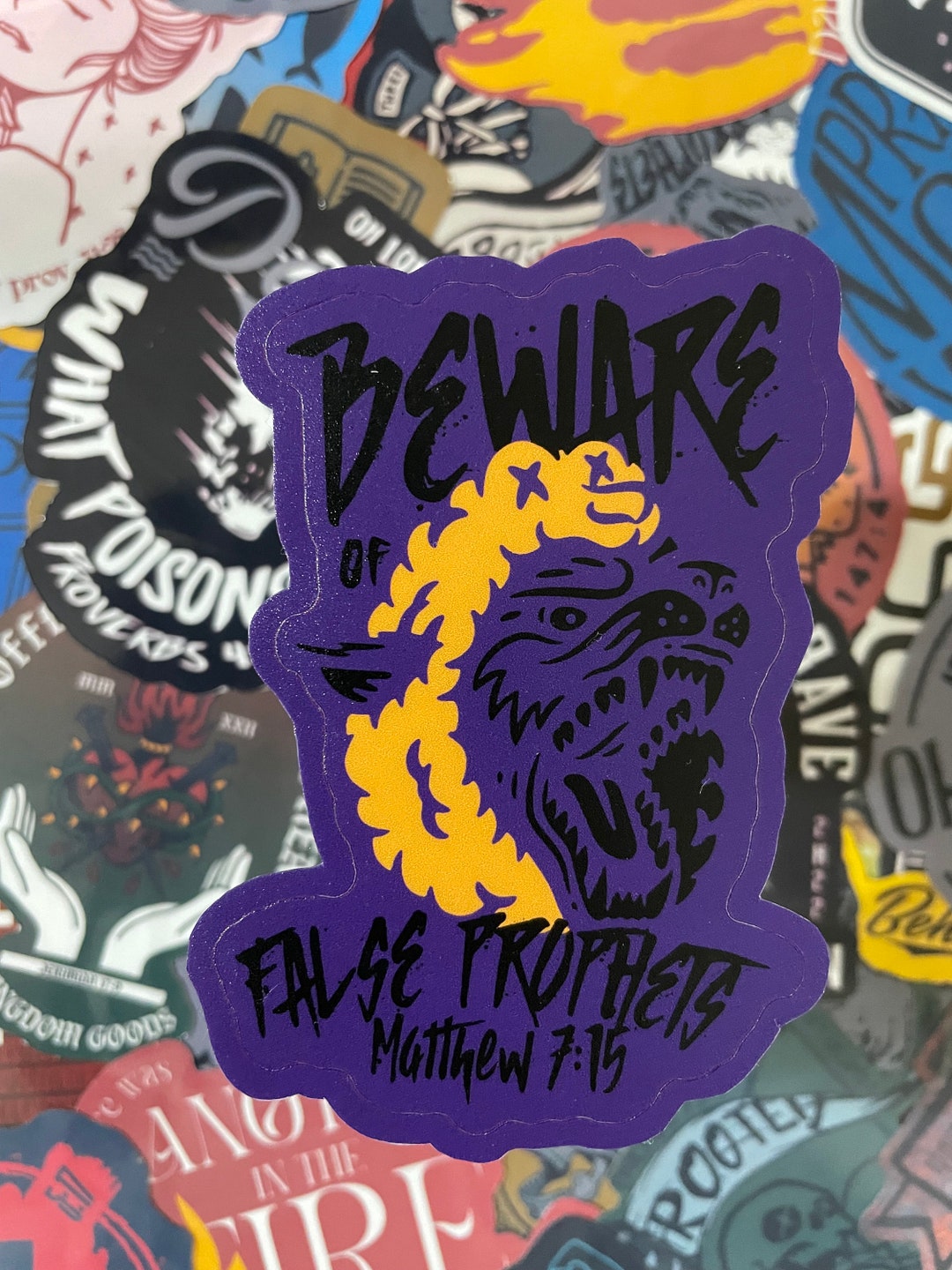 Beware of False Prophets Vinyl Sticker, Christian Decal - Etsy