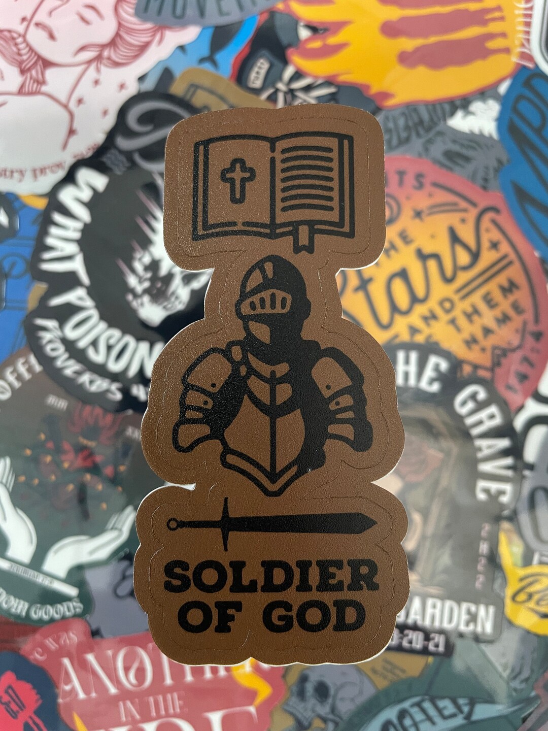 Soldier Sticker, Vinyl Sticker, Christian Sticker, Jesus Decal, God ...