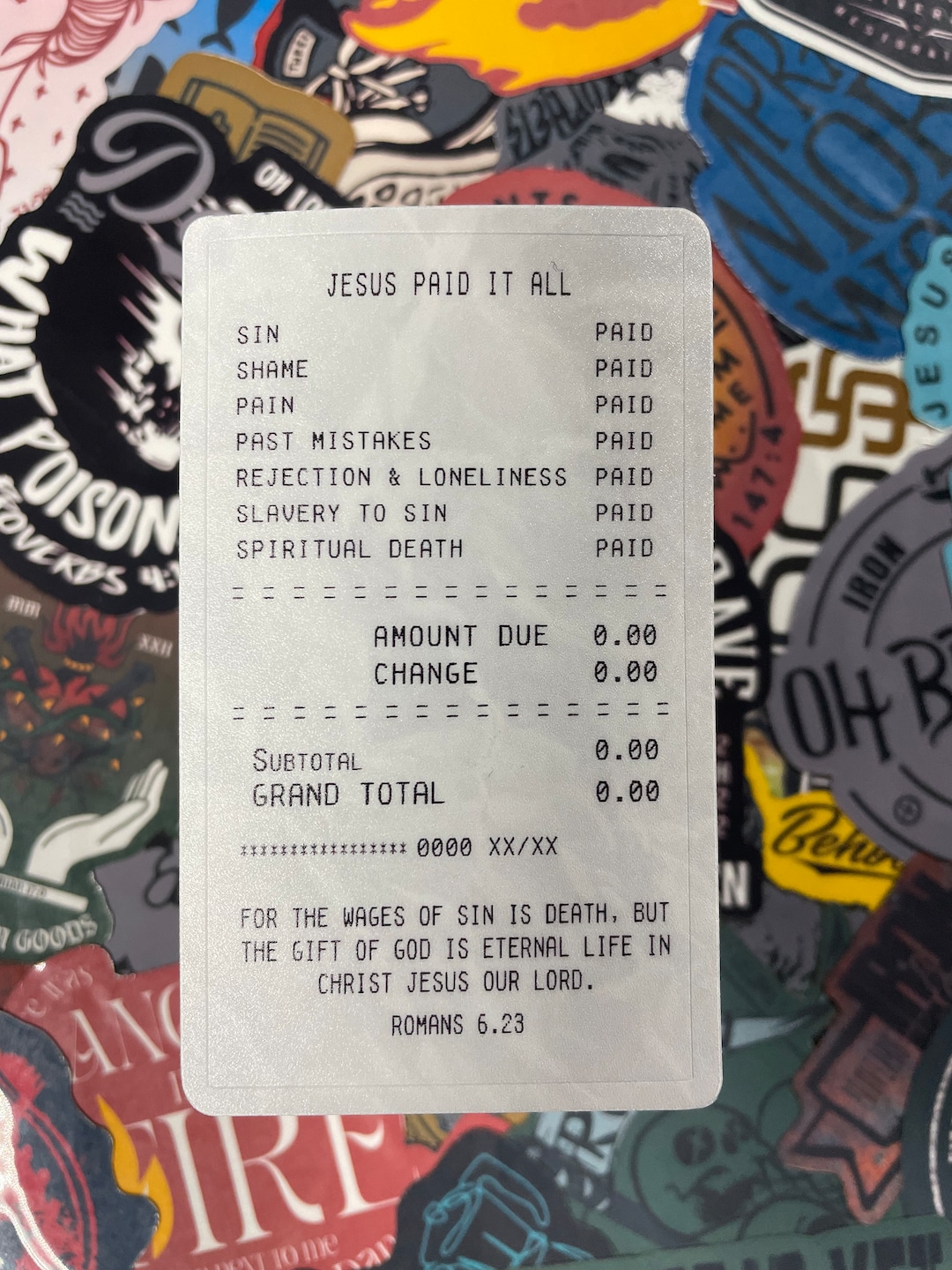 Paid Sticker, Vinyl Sticker, Christian Sticker, Jesus Decal, God ...