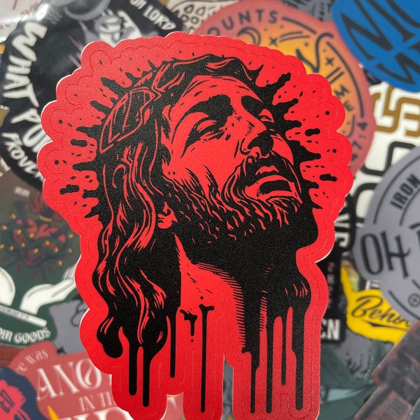 Jesus Laptop Sticker - Etsy