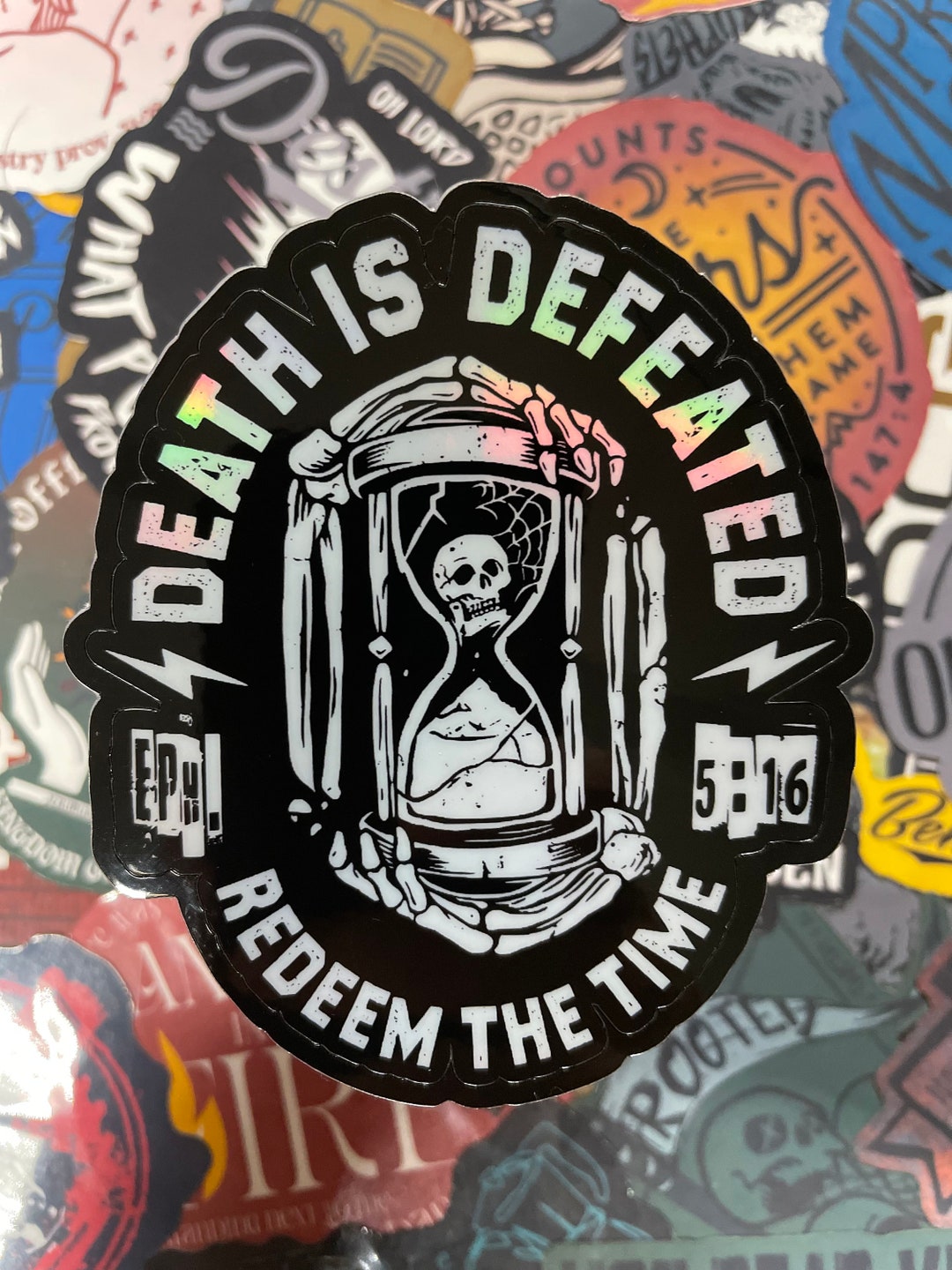 Redeem Holo Sticker, Vinyl Sticker, Christian Sticker, Jesus Decal, God ...