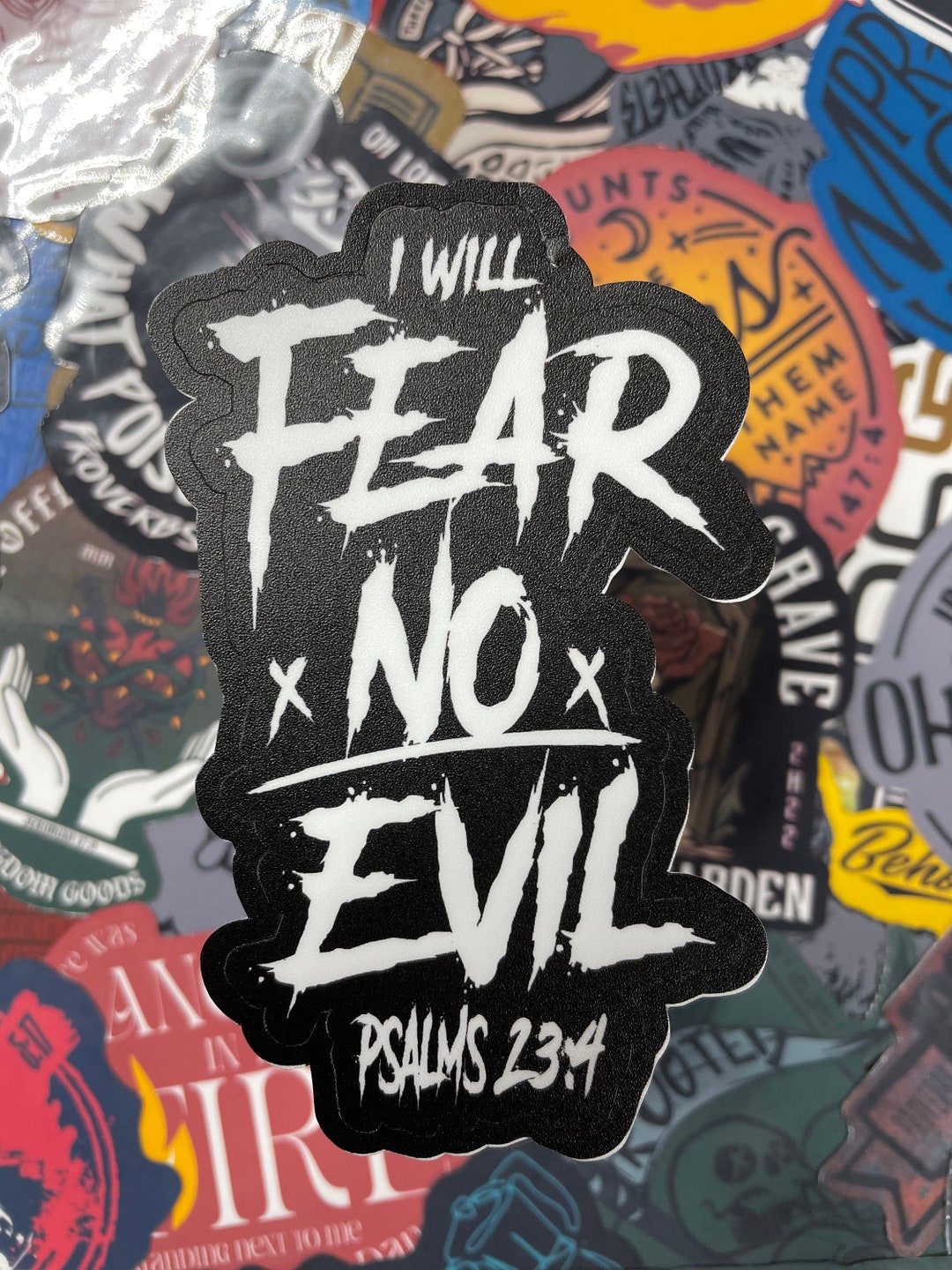 No Fear Sticker, Vinyl Sticker, Christian Sticker, Jesus Decal, God ...