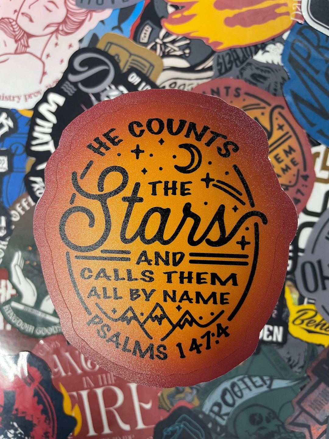 Stars Sticker, Vinyl Sticker, Christian Sticker, Jesus Decal, God ...
