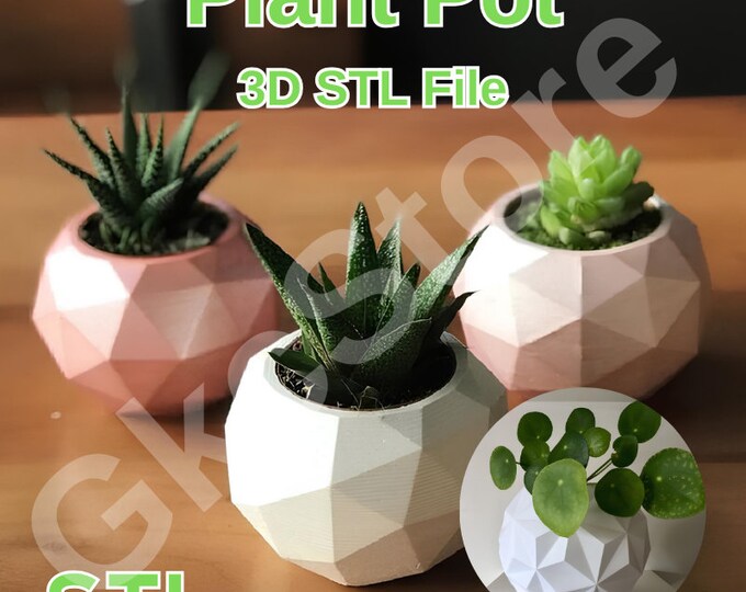 Unique Design 3D Printable Plant Pot STL File - Greenify Your Space! - Etsy