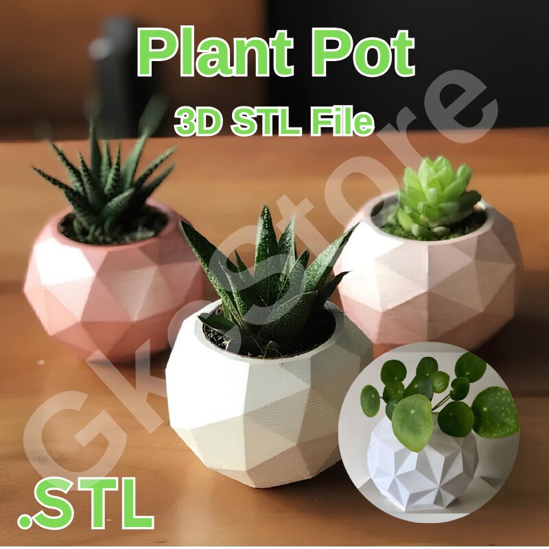 3d Printed Pots - Etsy