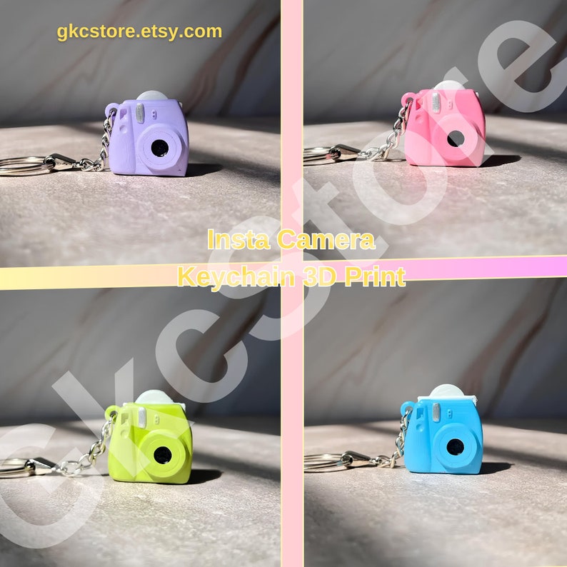 Customizable Insta Photo Camera 3D Printer STL File Personalize With ...