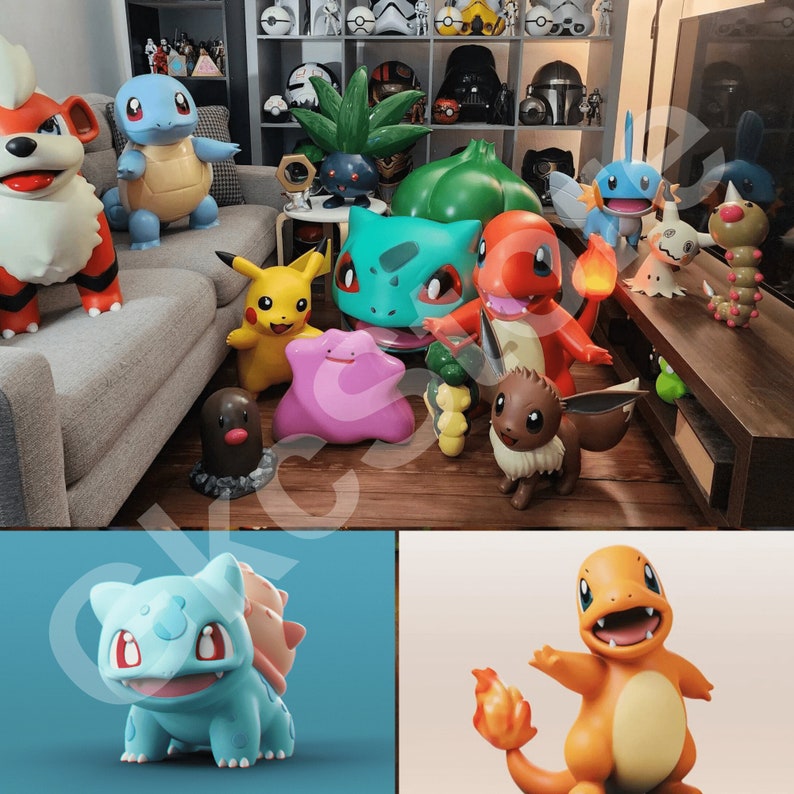 120 Pokemon STL File for 3D Print STL Packs 3D STL Printing - Etsy