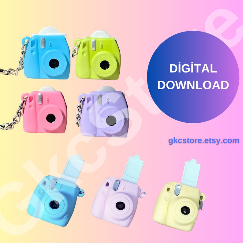 Customizable Insta Photo Camera 3D Printer STL File Personalize With ...