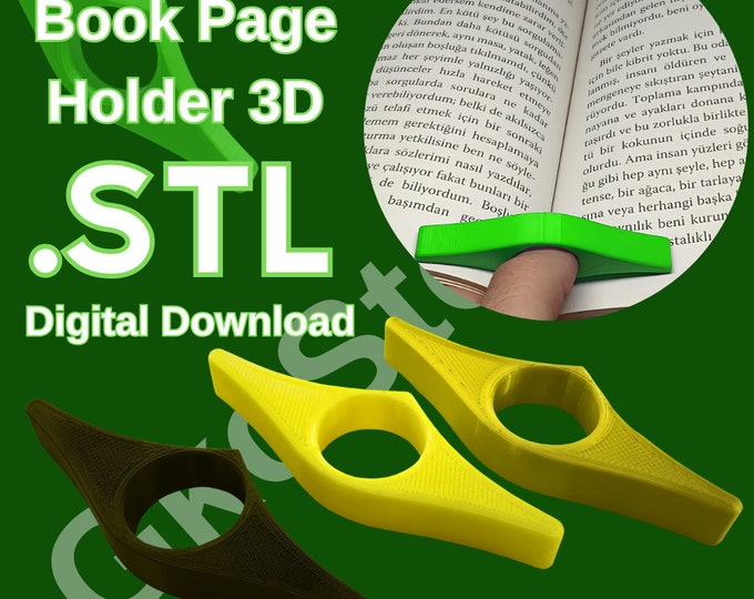 3D Printable Premium Book Page Holder STL File - Enhance Your Reading ...