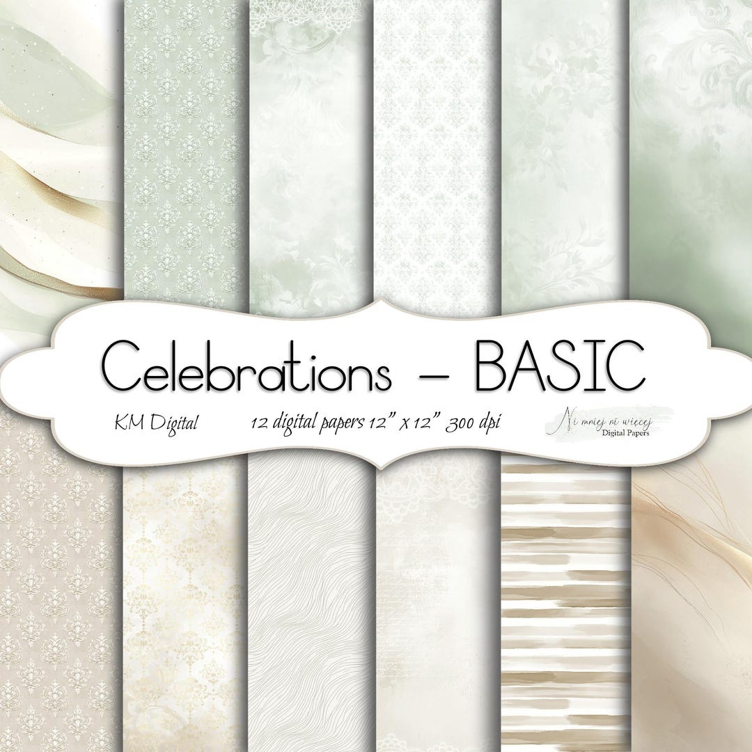 Digital Backgrounds Celebrations Collection, Digital Papers, JPEG ...
