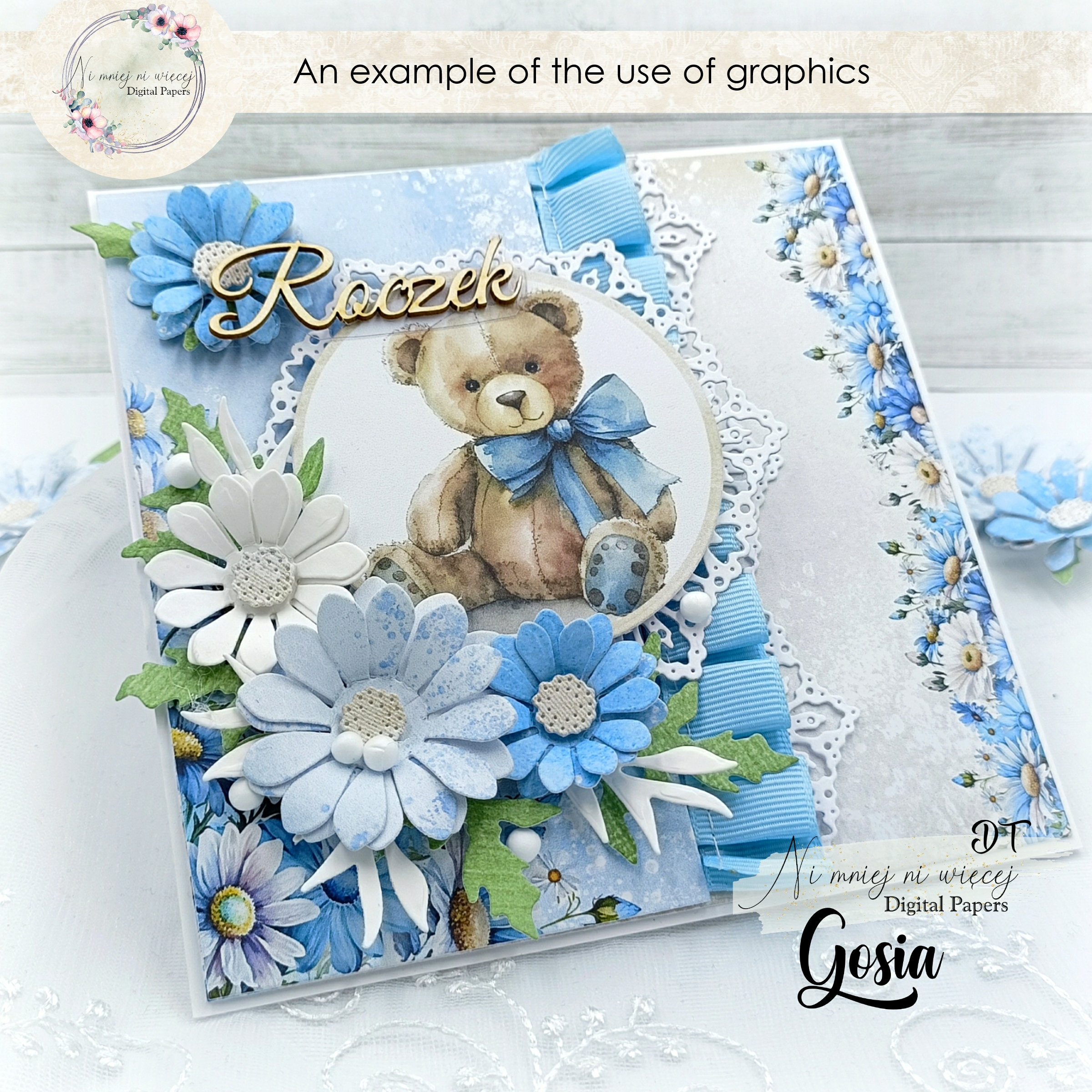 A4 Sweet Bears 2 Collection, Printable Digital Papers With Teddy Bears ...