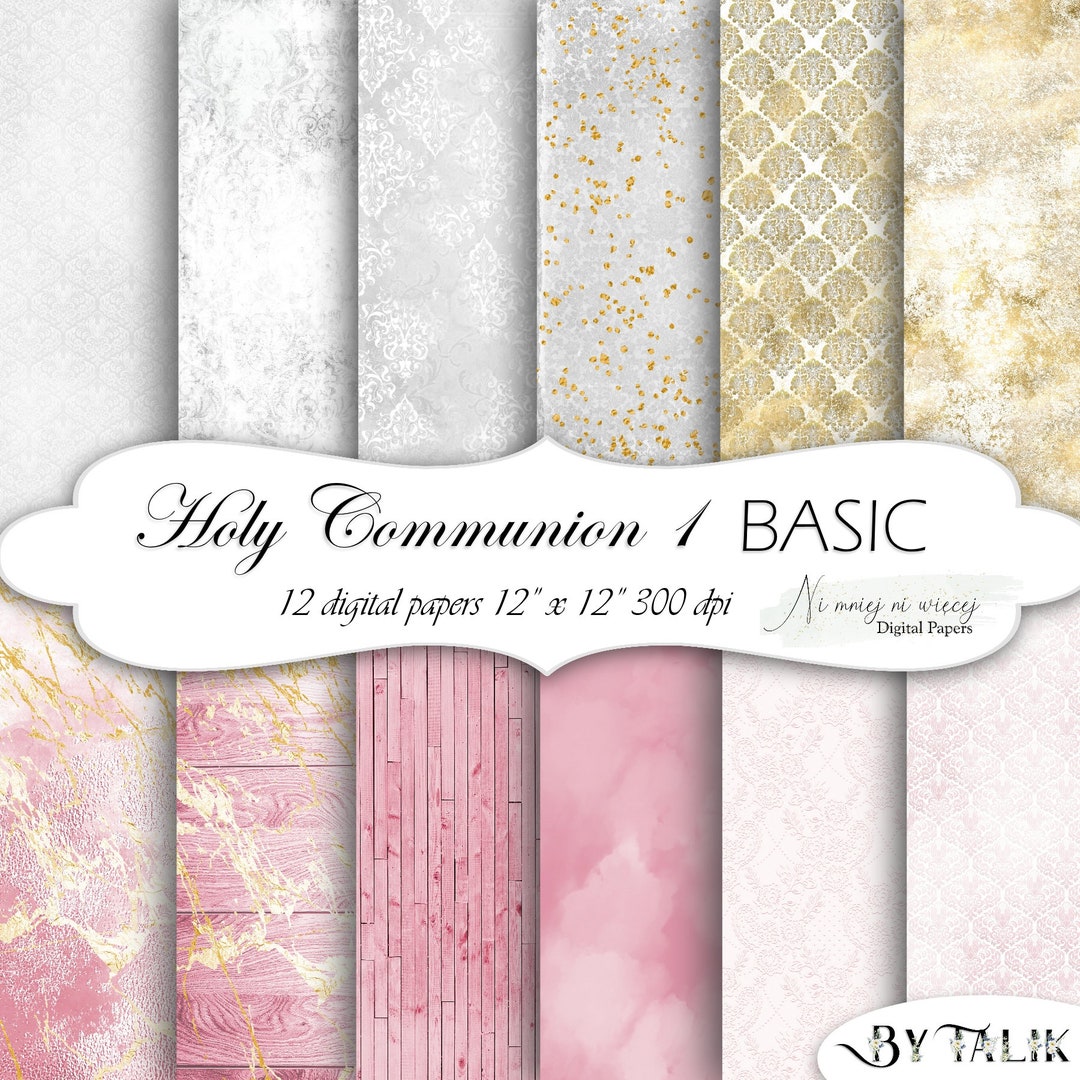 BASIC Holy Communion 1 Collection of Digital Background, Printable 12 X ...