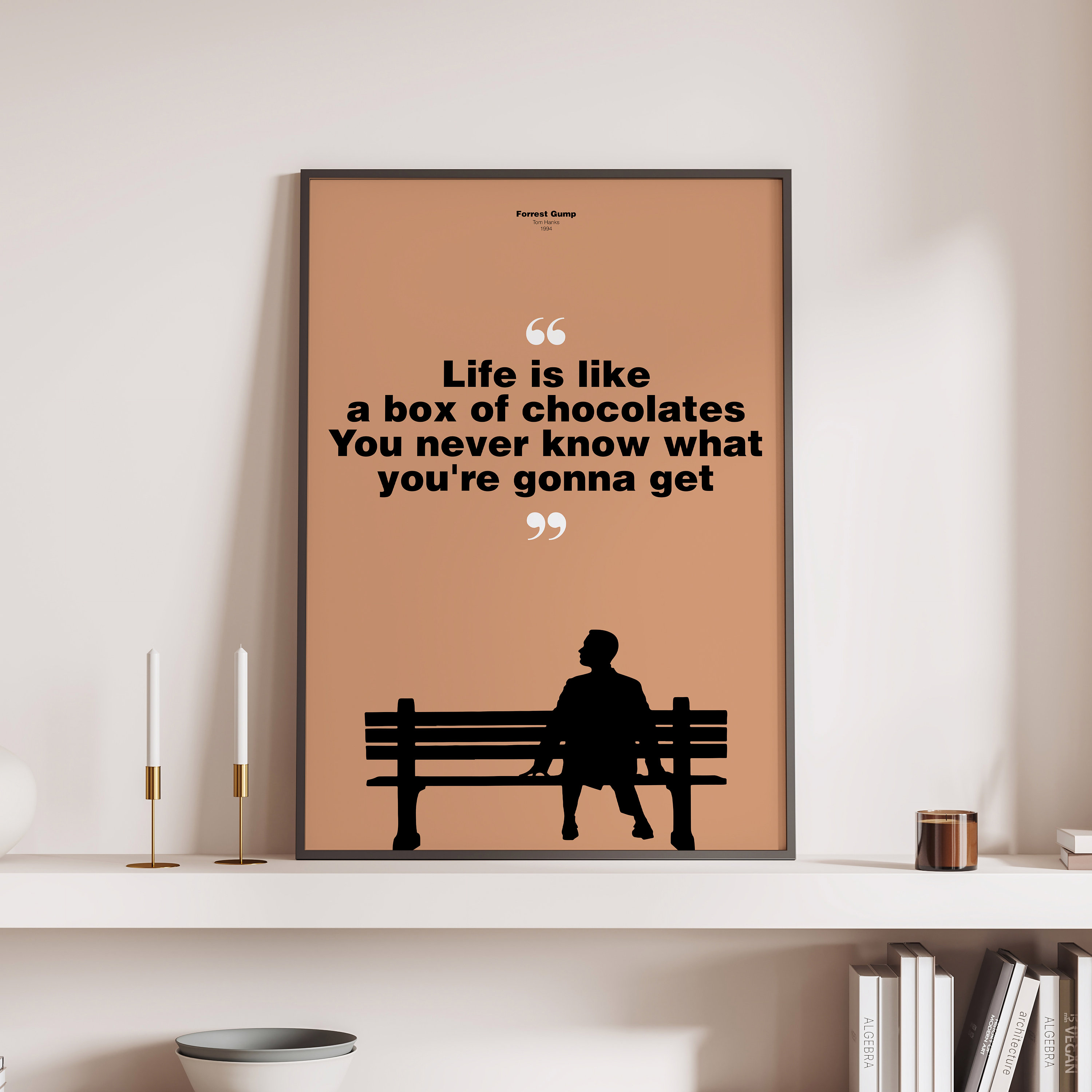 Forrest Gump Movie Quote Poster | Digital Download | Wall Art Print ...
