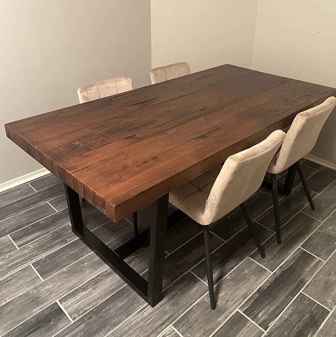 72 Inch Solid Wood Dinning Table Wood Dining Table - Etsy