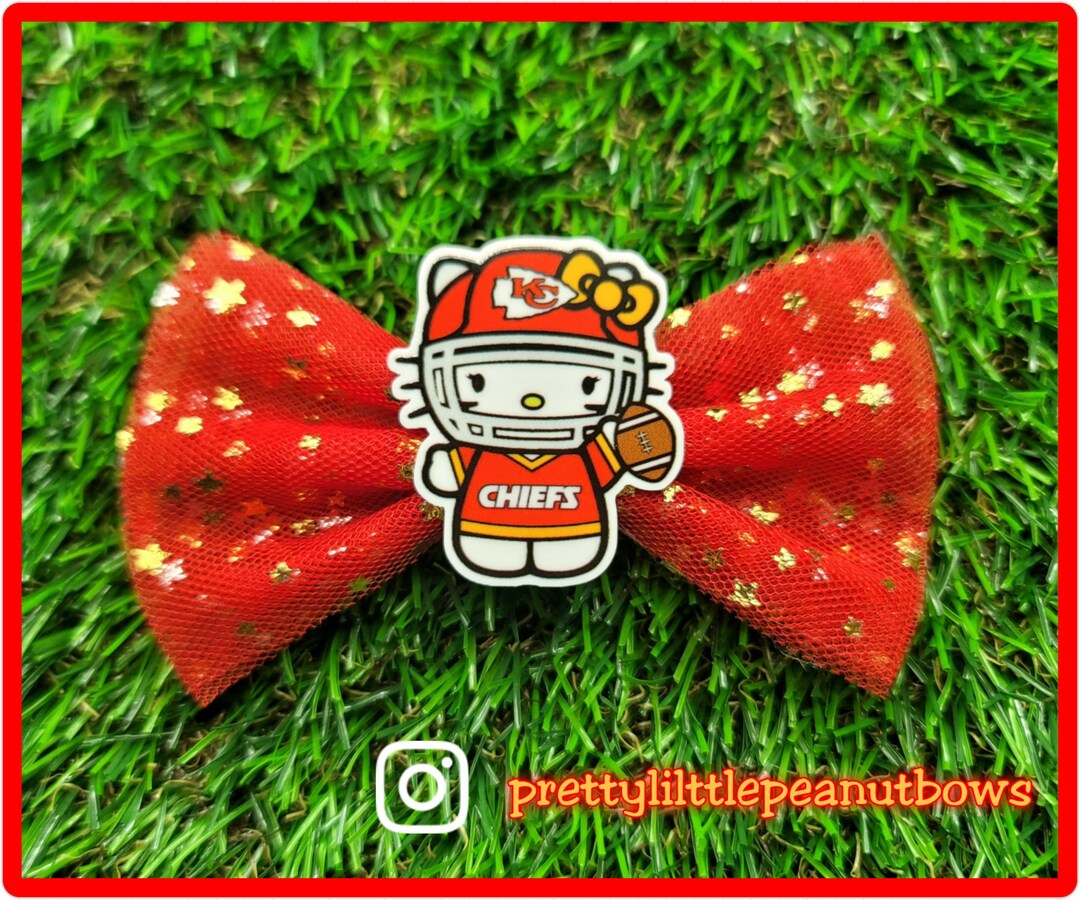 Kansas City Cheifs Hello Kitty Bow - Etsy
