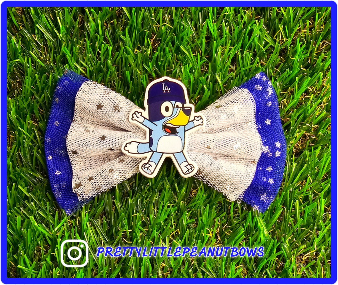 LA Dodgers Bluey Bow - Etsy
