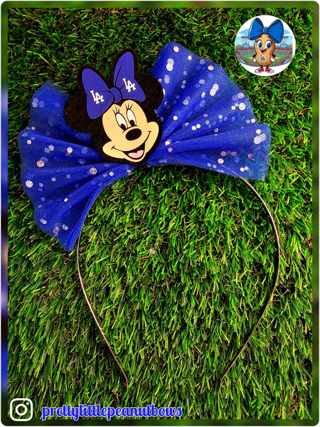 Dodgers Minnie Mouse Headband - Etsy