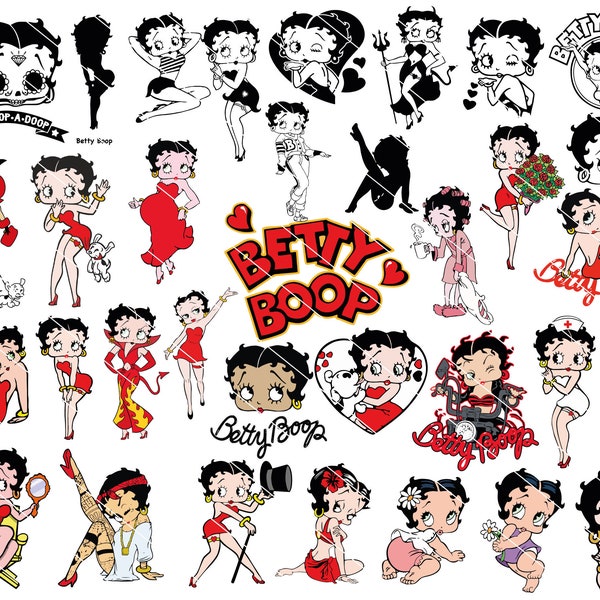 Betty Boop Svg - Etsy