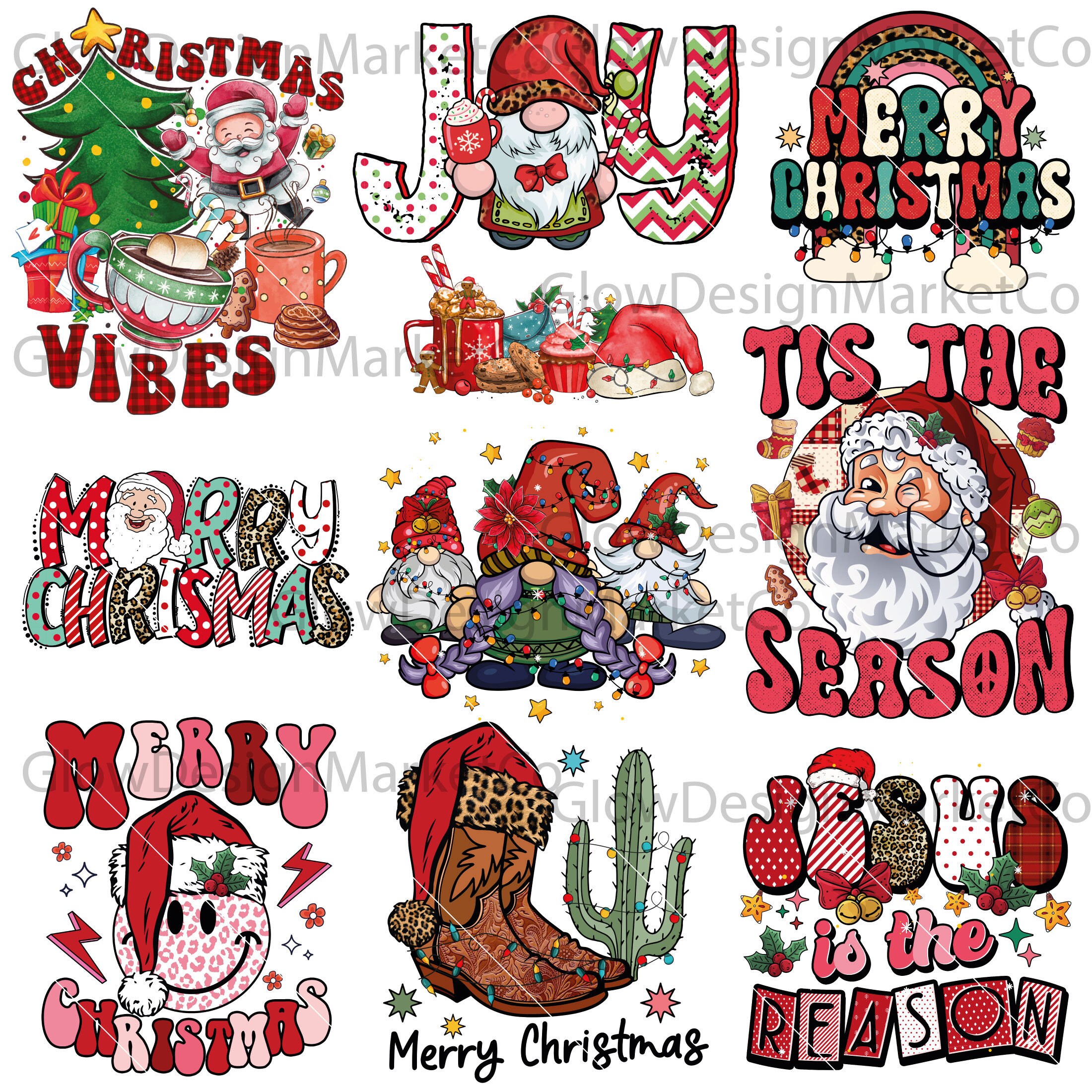 Merry Christmas Bundle Png, Christmas Png, Christmas Png, Western PNG ...