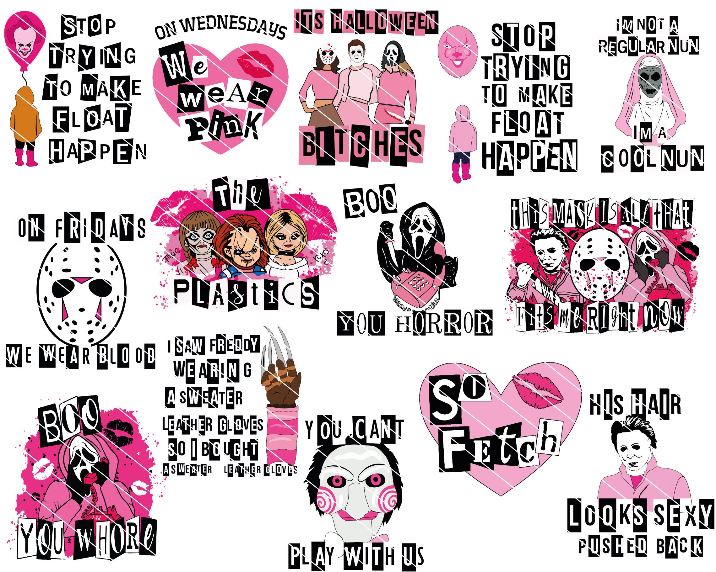 Mean Girls Png Bundle, Mean Girls Png, Halloween Png, Horror Png ...