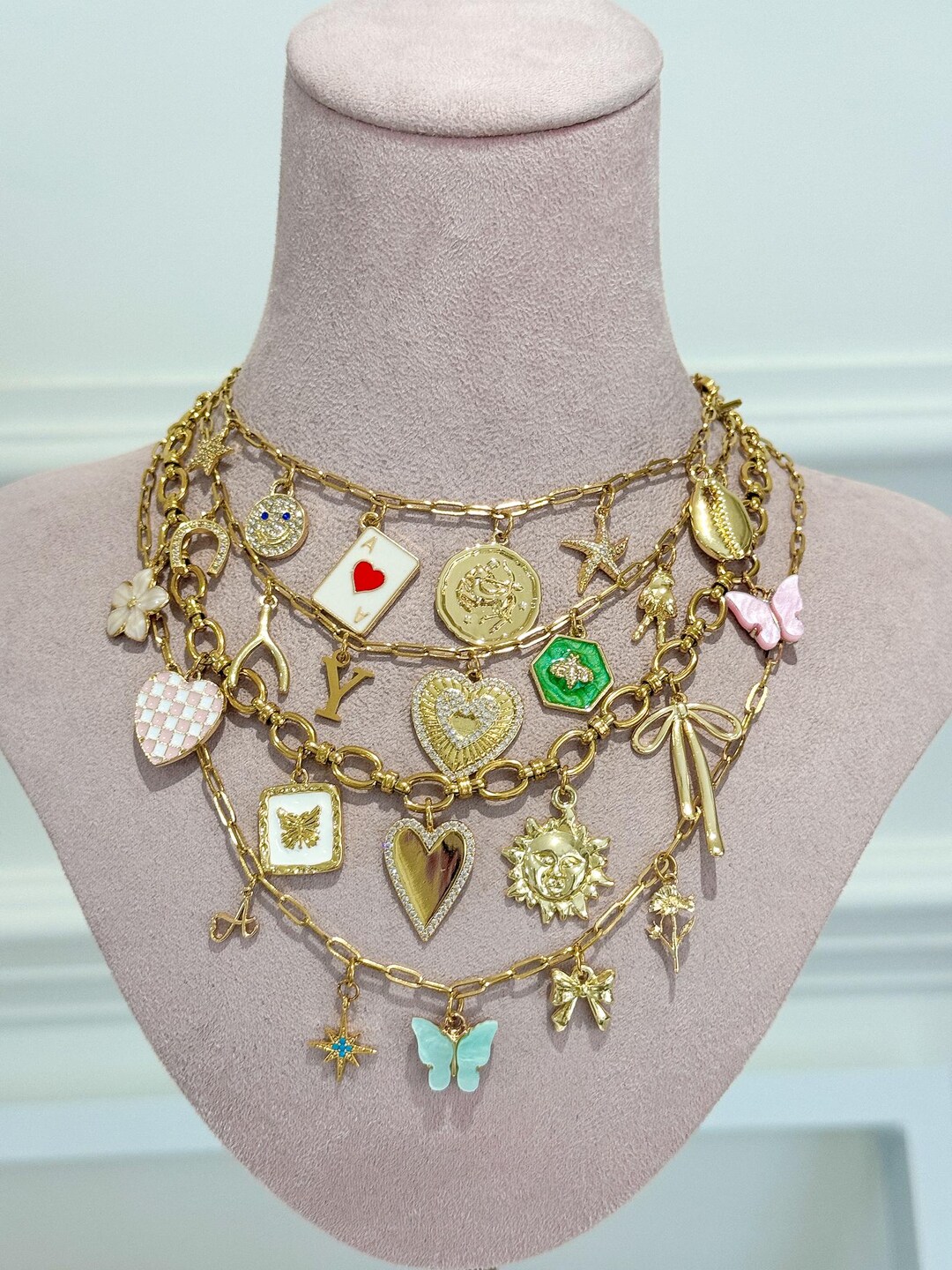 Create Your Own Charm Necklace, Build a Custom Charm Necklace, Custom ...