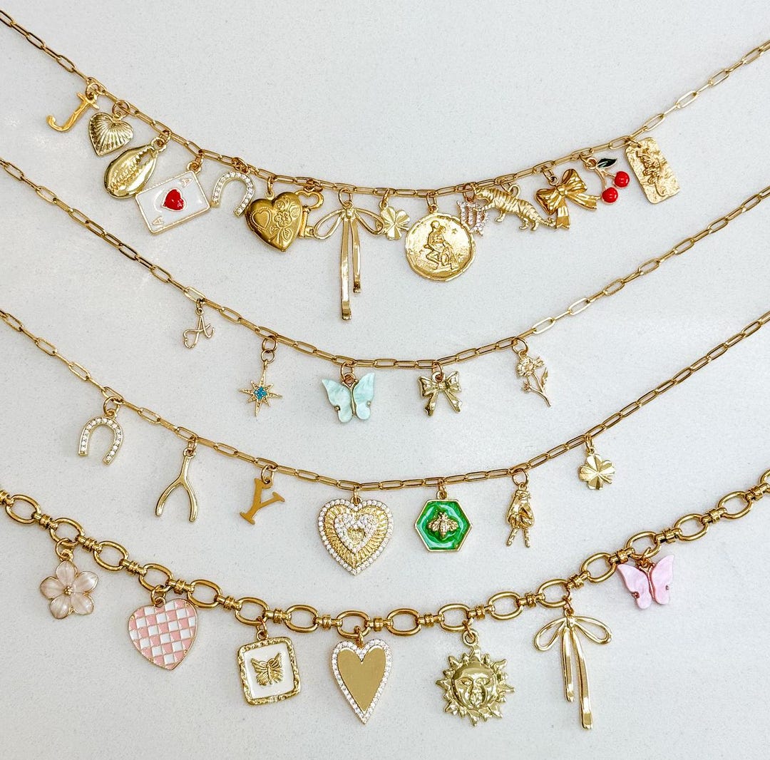 Create Your Own Charm Necklace, Build a Custom Charm Necklace, Custom ...