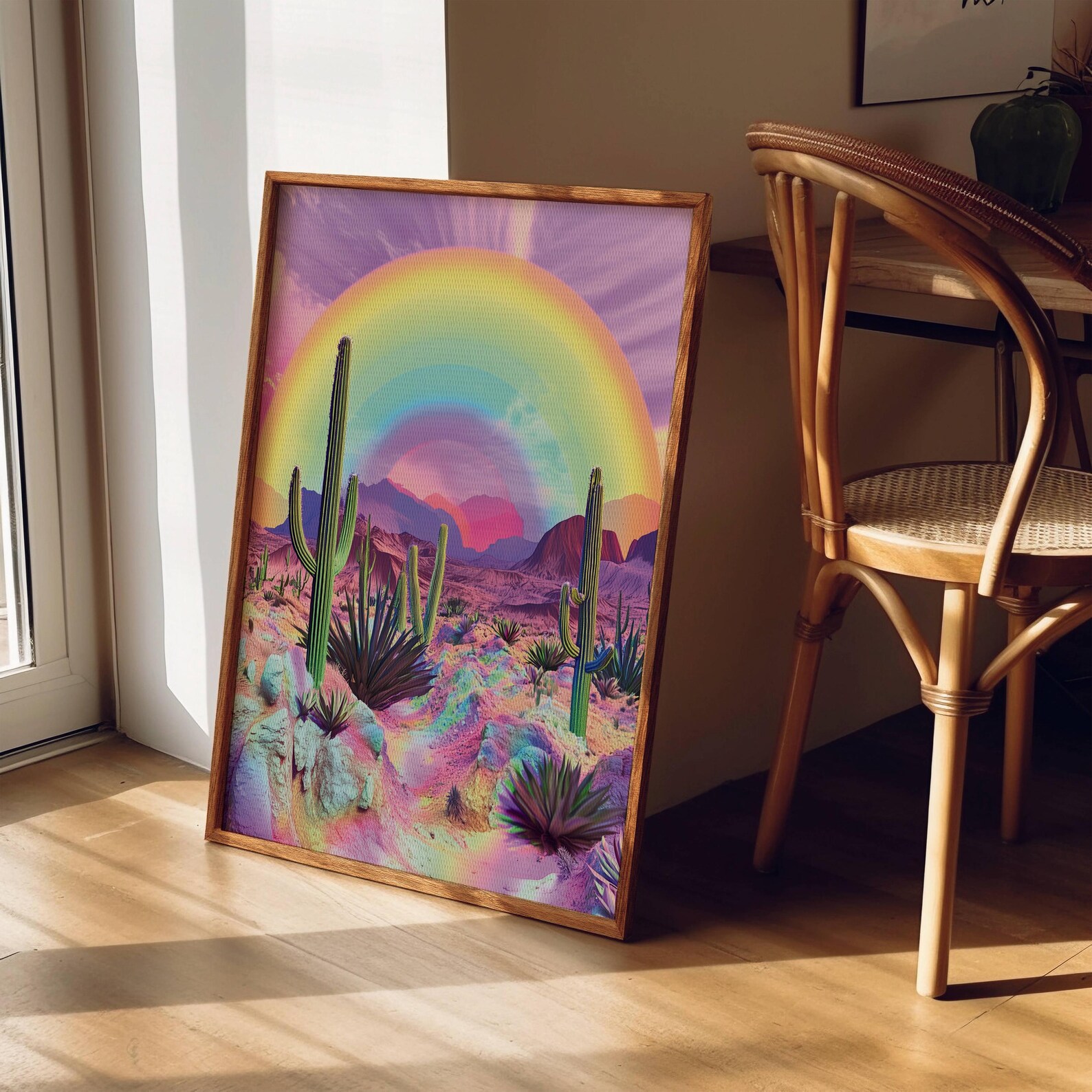 Psychedelic Poster, Trippy Wall Art, Surreal Art Print, Desert Wall Art ...