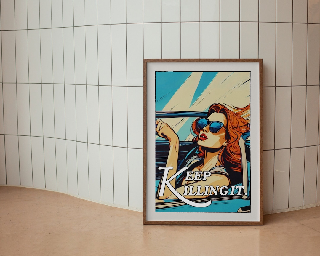 Pop Art Style Wall Art, Vintage Pop Art Poster, Retro Comic Style Decor ...